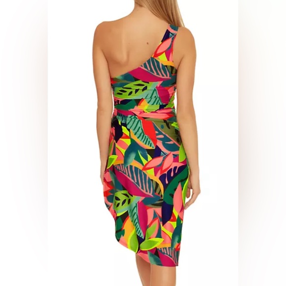 Trina Turk | Swim | Trina Turk Rainforest One Shoulder Cinch Side Cover ...
